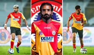 EMAMI EAST BENGAL FC SIGN HARMANJOT KHABRA, EDWIN VANSPAUL & MANDAR RAO ...